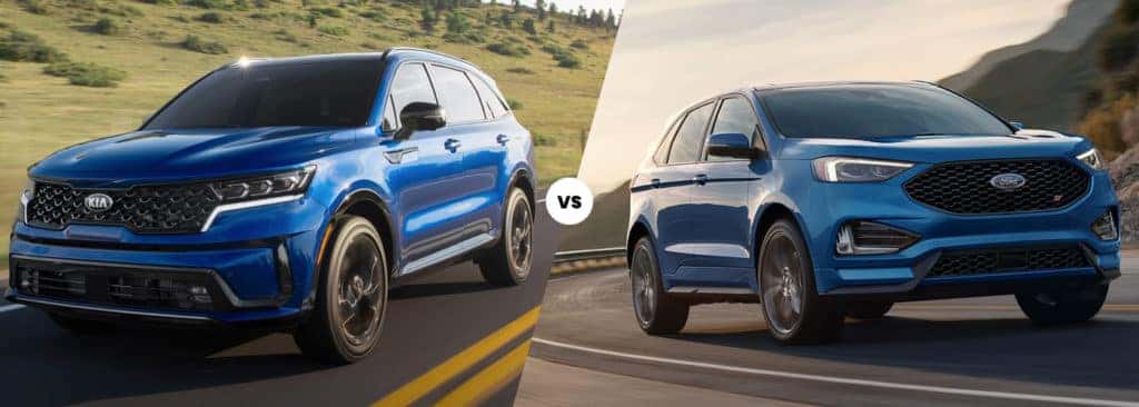 2021 Kia Sorento vs. 2020 Ford Edge | Mid-Size SUV Comparison