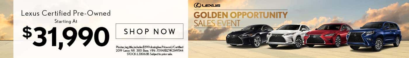 78 Certified Pre-Owned Lexus Vehicles in Stock | Jim Hudson Lexus Augusta