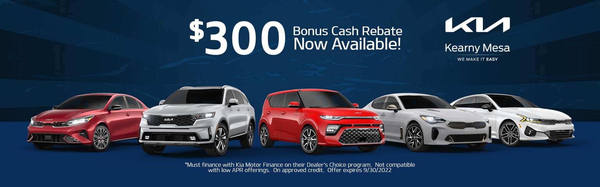 Vehicle specials going on now at Kearny Mesa Kia