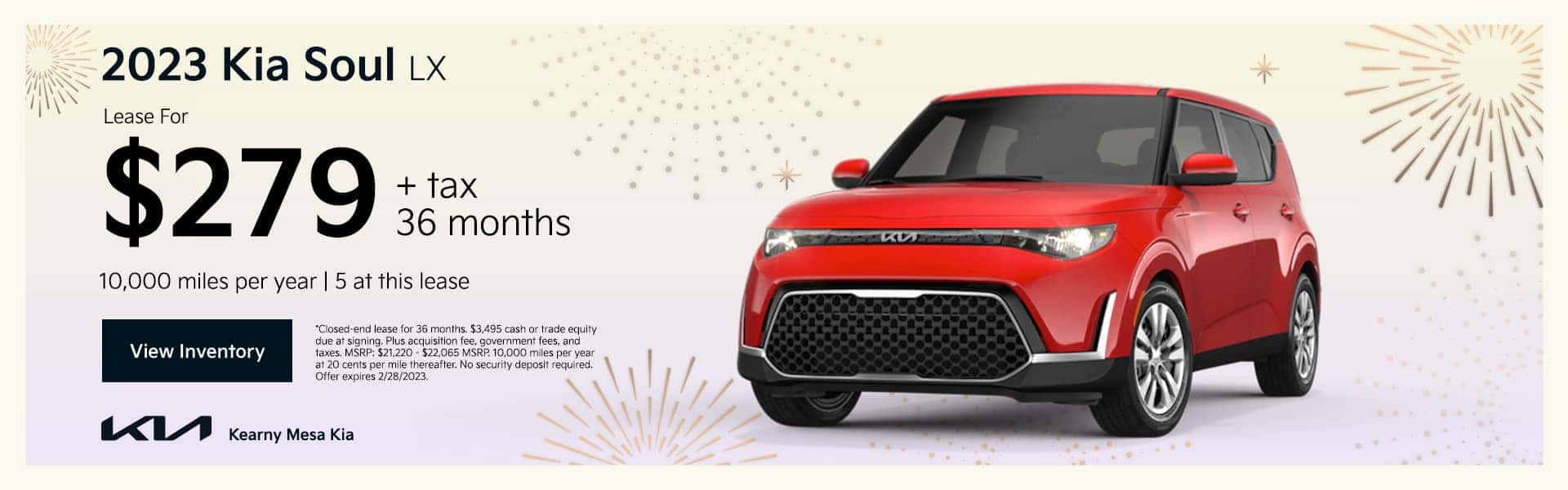 Vehicle specials going on now at Kearny Mesa Kia