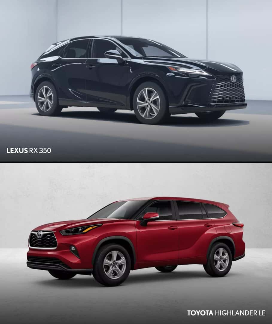 Lexus RX 350 Vs. Toyota Highlander: Reliability, Specs & More