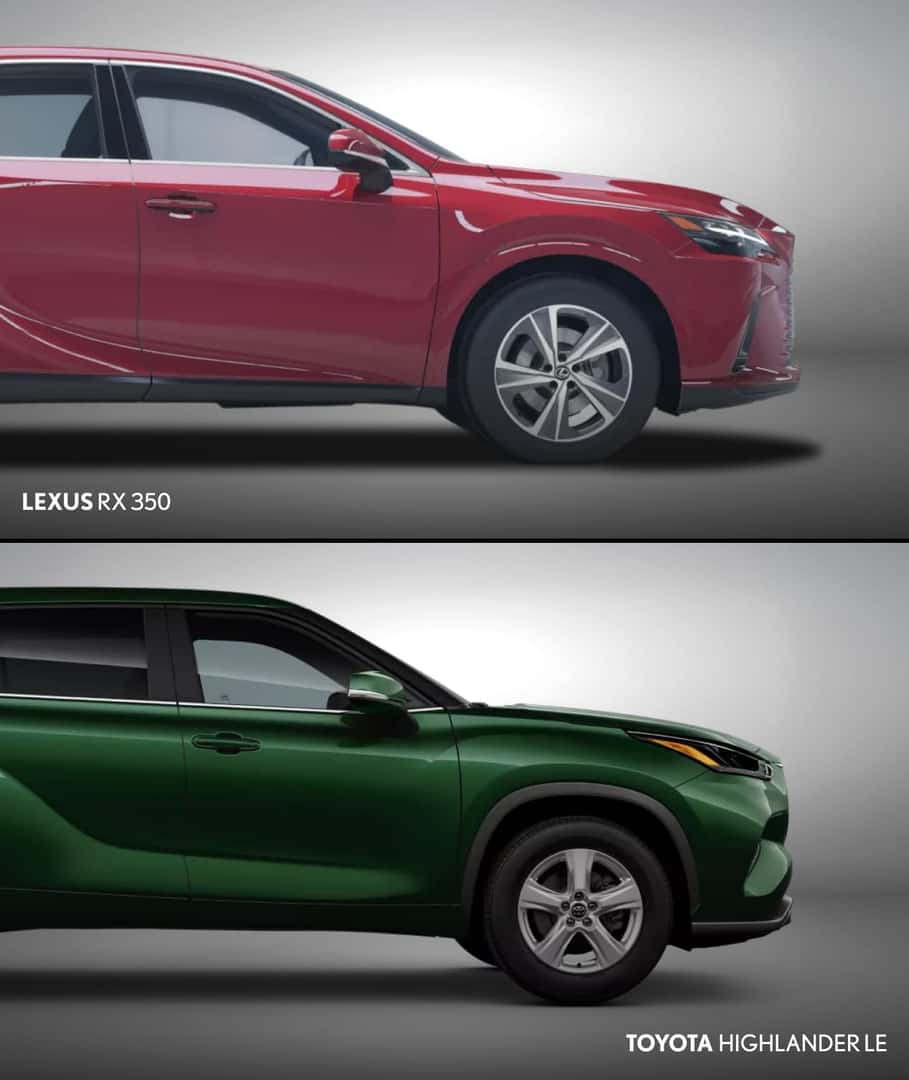 Lexus RX 350 Vs. Toyota Highlander: Reliability, Specs & More