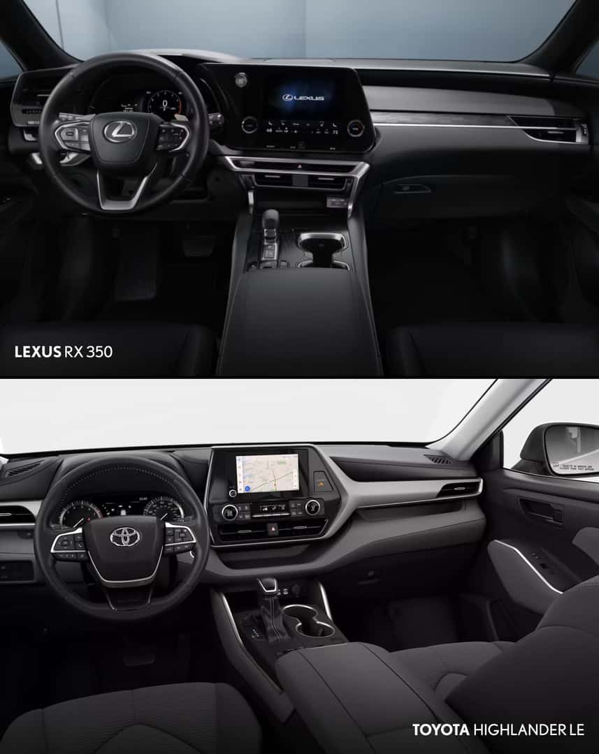 Lexus RX 350 Vs. Toyota Highlander: Reliability, Specs & More