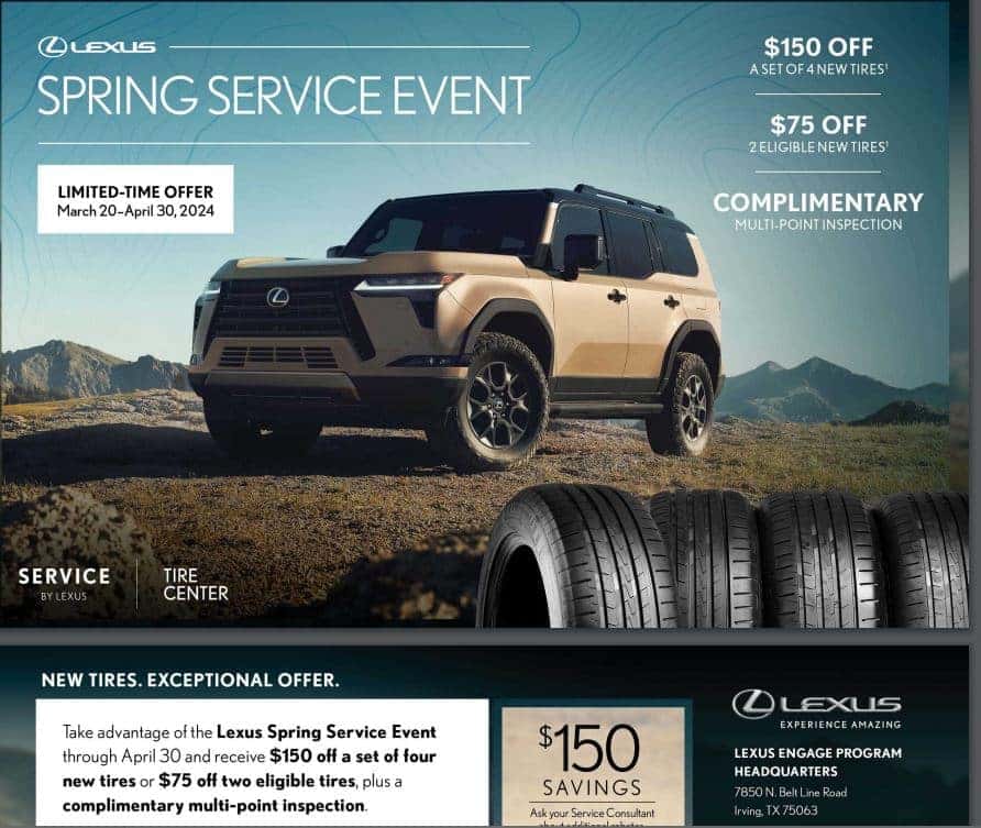 Auto Service Specials | Lexus of Northborough near Boston