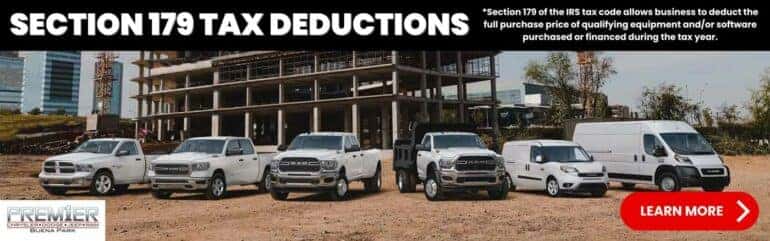 Section 179 Tax Incentive | Premier CDJR of Buena Park