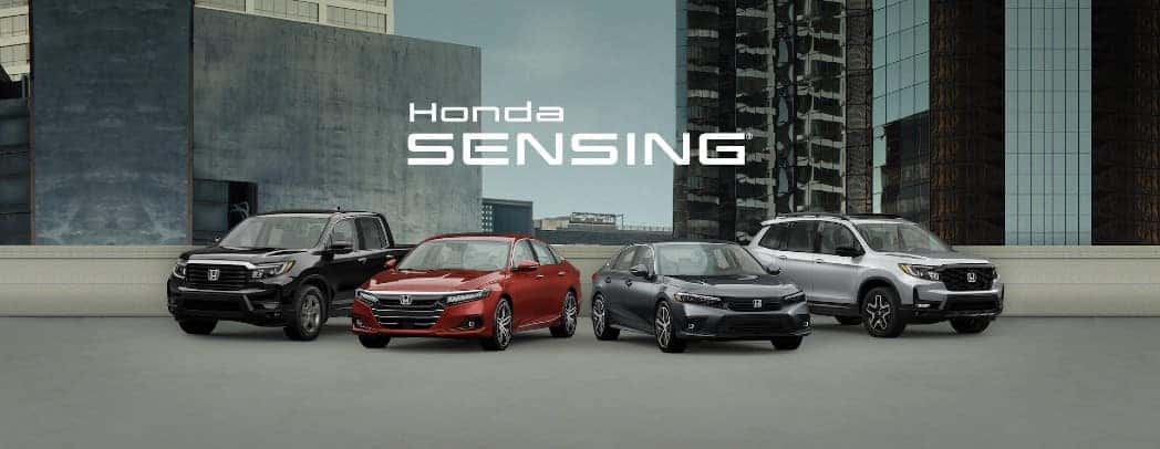 Which technologies are included in the Honda Sensing safety suite?