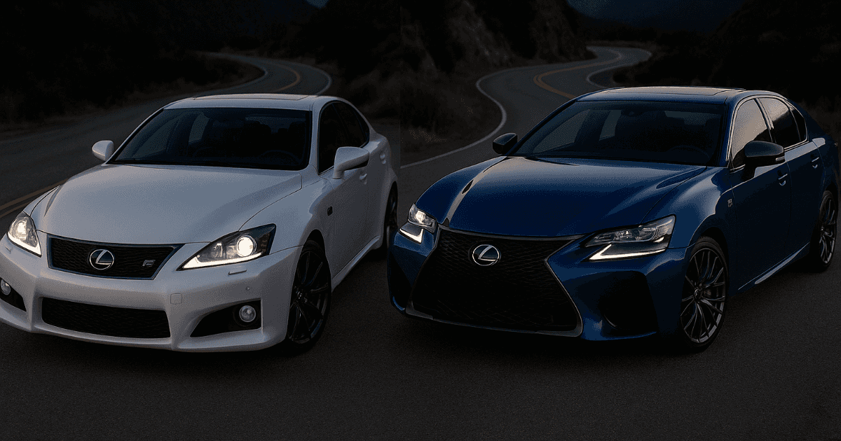 Lexus IS F vs GS F: Which V8 Lexus Performance Sedan is Right for You?