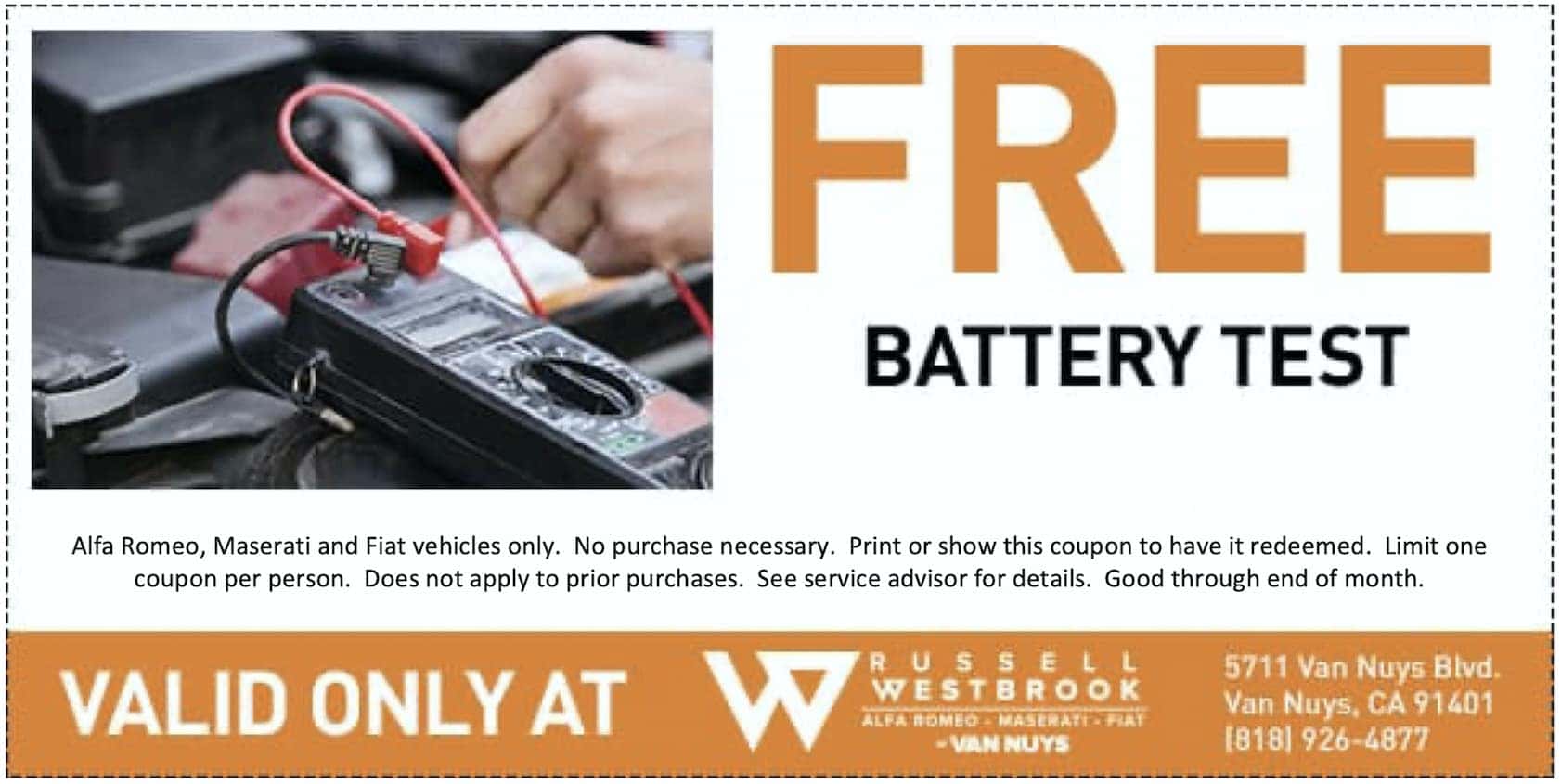 Service Specials Near Los Angeles | Auto Service Specials