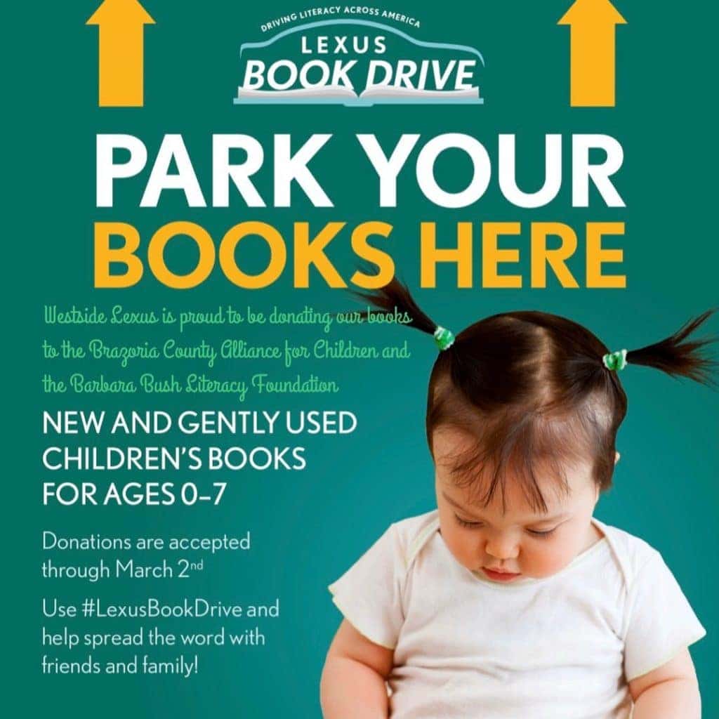 Lexus Book Drive - Driving Literacy | Westside Lexus